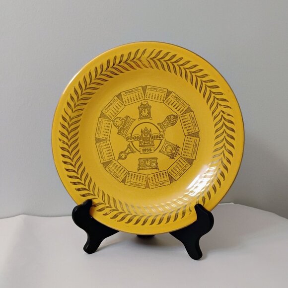 Fiesta | Accents | Yellow Fiestaware Fiesta 955 Calendar Plate Vintage ...
